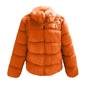 jsarle cyber of monday deals amaz0n outlets store overstock items clearance all prime-Cropped Faux Fur Coats For Women Winter Warm Faux Fur Fleece Shacket Jacket Warm Thick Quilted Parka Coat