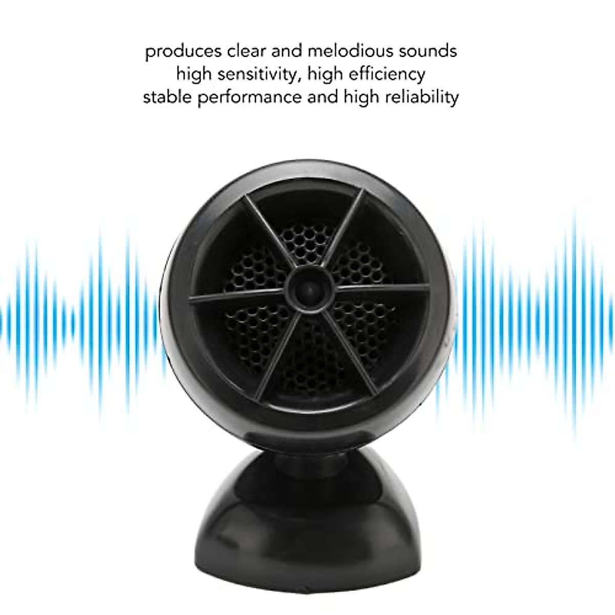 Cuifati 1200W Universal Car Stereo Speakers for Car Audio Systems, Universal OEM Tweeter Mini Horn Music Dome Loudspeaker for Car Doors Dashboards(Black)