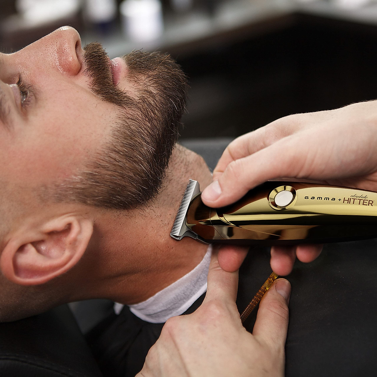 GAMMA+ Ultimate Black Diamond Fixed Trimmer Blade with .2mm Blade Tip, Fits all Gamma+, StyleCraft and most popular branded Trimmers