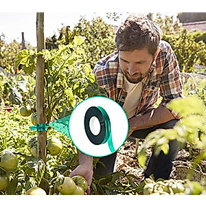 Unves Garden Tape Roll, 1/2" 300 Ft Plant Tape, Reusable Stretch Tie Tape for Plants, Nursery Tree Tape Support for Indoor Outdoor Patio Plant, Tree, Vegetables, Branches