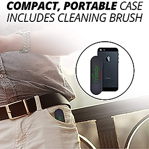 Friendly Straw Collapsible Straws Reusable with Case - Telescopic Travel Straw with Silicone Mouthpiece, Case and Cleaning Brush (2 Pack)