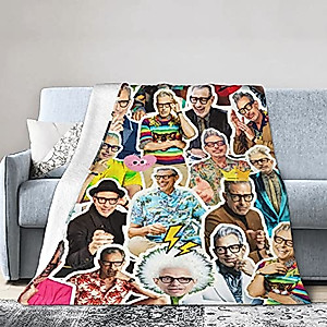 Blankets Jeff Goldblum Soft and Comfortable Warm Fleece Throw Blankets Yoga Blankets Beach Blanket Picnic Blankets for Sofa Bed Camping Travel