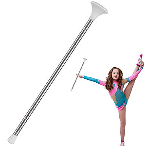 ABOAT 21" White Baton Twirling Marching Batons Mini Shaft Baton Cheerleader Dance Baton (21 inch 2Pack, White)