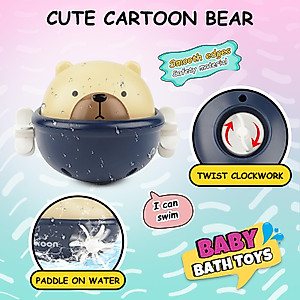 GILOBABY Baby Bath Toys, Bathtub Toys for Toddlers, Water Toys for Kids with Shower and Floating Squirting Toys, Baby Bath Tub Toys Set, Birthday Gifts for Boys Girls Ages 6+ Months