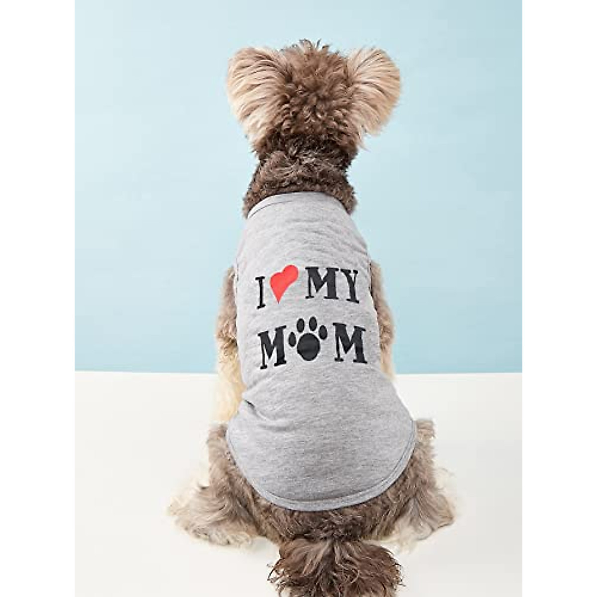 4 Packs Boy Dog Shirts Small Dog Boy Clothes Tshirts for Puppy Boys Male Black Dog Clothes for Small Dogs Boy
