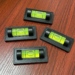 WOYISEPG 4Pcs Magnetic Bubble Spirit Level RV Standard Levels Magnet RV Levelers Tool for RV Camper, Travel Trailer, Motorhome, Tripod, Turntable, Phonograph (Set-A)