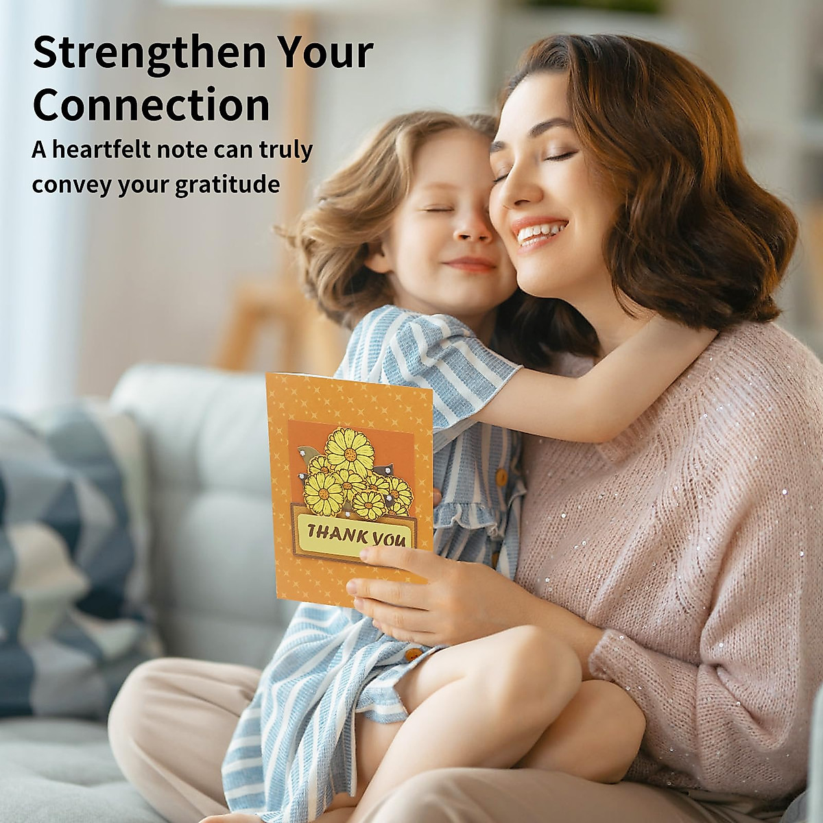 CREATIVETREES Card Making Kits DIY Blank Cards Sunflower Thank You Cards with Envelopes 9 Sets, Note Greeting Cards Set, Greeting Cards for All Occasions