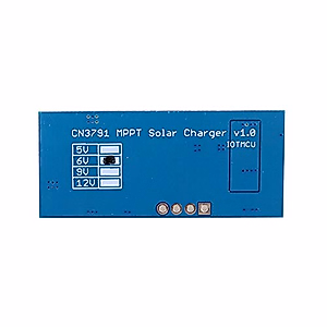 Hailege CN3791 Solar Charge Controller Board MPPT 1 Cell LiPo Battery Charge 12V Solar Panel Charger Regulator Control Module JST PH2.0 Auto Recharge for Battery with Cables
