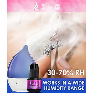 Lightning Speed Eyelash Extensions Glue – Stacy Lash 5ml /0.17 fl.oz / 0.3 Sec Dry/Retention – 6-8 Weeks/Black Adhesive/Professional Supplies