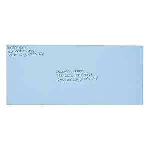 96-Pack #10 Colored Business Envelopes for Checks, Invoices, Mailing Letters, Invitations, Announcements, Office Supplies, Gummed Seal, 6 Pastel Colors (4-1/8 x 9-1/2 in)