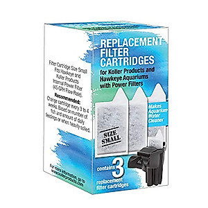 Koller Products Replacement Filter Cartridges - Small,White , 4 Piece Set
