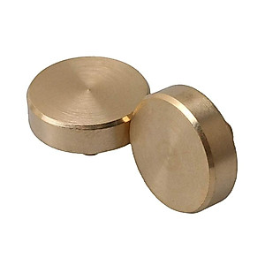 Jiayouy 9Pcs Trumpet Valve Finger Buttons Valve Cap Screw Trumpet Repair Part Golden