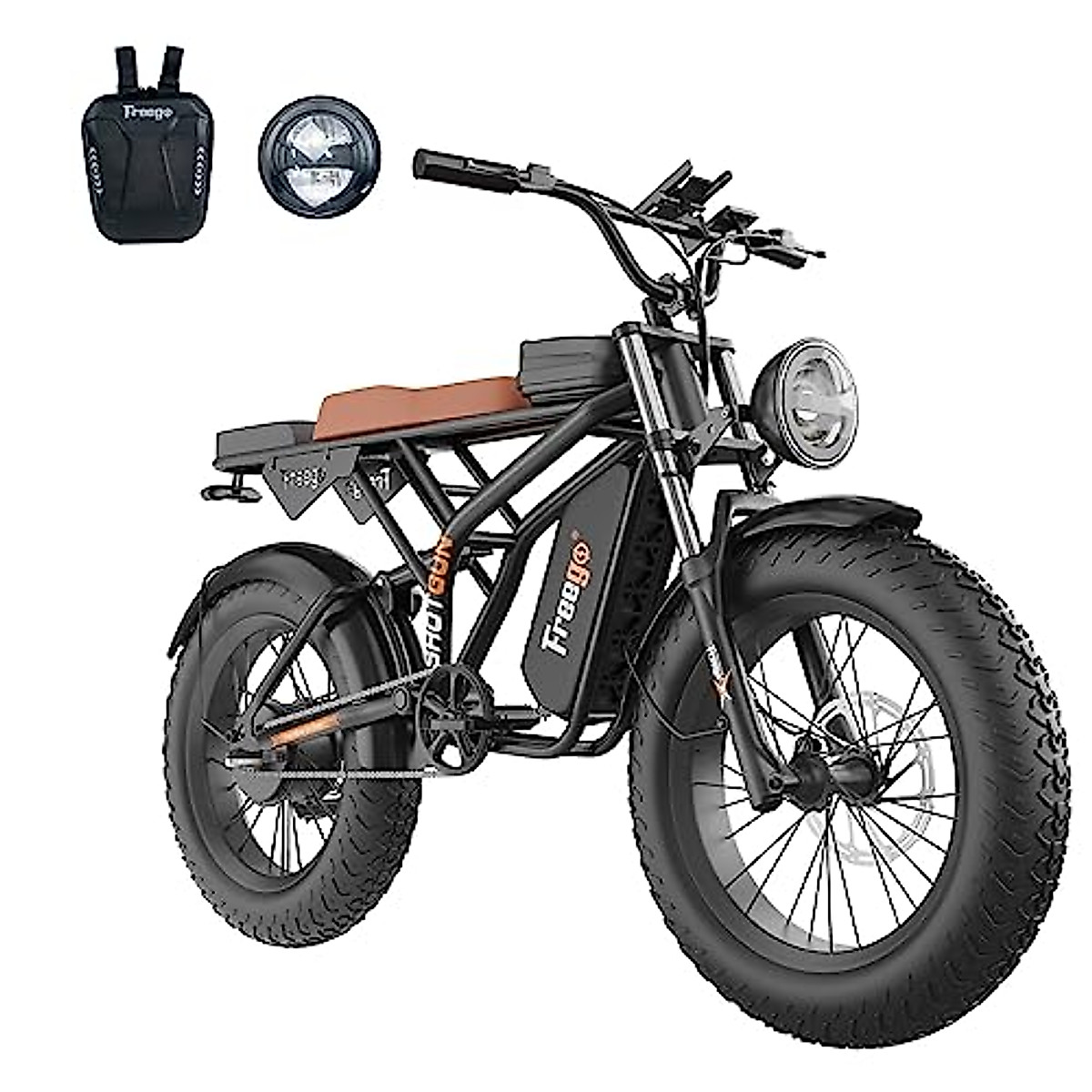 Freego Electric Dirt Bike for Adults, 1400W/48V/22.5Ah, 20x4.0 Fat Tires Ebike Off Road Electric Bicycles with Removable Battery, 34MPH & 45 Miles E-Bike 7-Speed UL Certified
