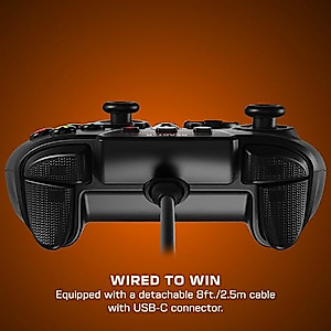 Turtle Beach REACT-R Controller Wired Game Controller – Xbox Series X, Xbox Series S, Xbox One & Windows – Audio Controls, Mappable Buttons, Textured Grips – Black