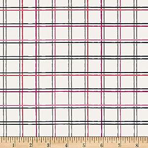 Art Gallery Fabrics Art Gallery Playing Pop Plaid Beat Sparkling Fabric, Beige