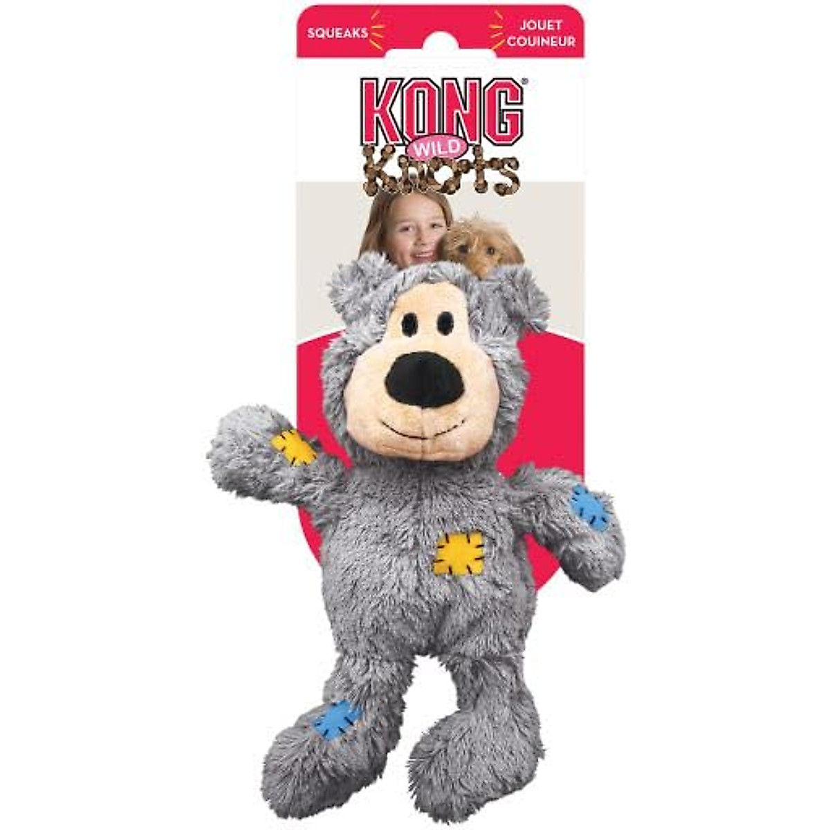 Kong Wild Knots Bears Durable Dog Toys Size:Med/Large Pack of 2, Medium Breeds