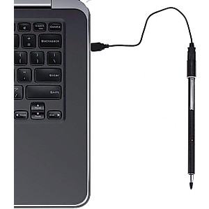 Broonel Black Rechargeable Fine Point Digital Stylus - Compatible with ASUS Chromebook Flip C214 11.6"
