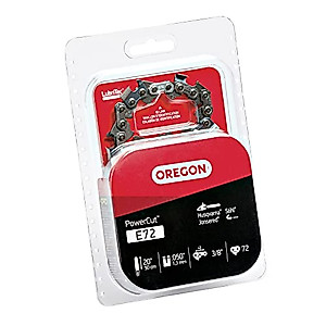 Oregon E72 PowerCut Replacement Chainsaw Chain for 20-Inch Guide Bars, 72 Drive Links, Pitch: 3/8" Low Vibration, .050" Gauge