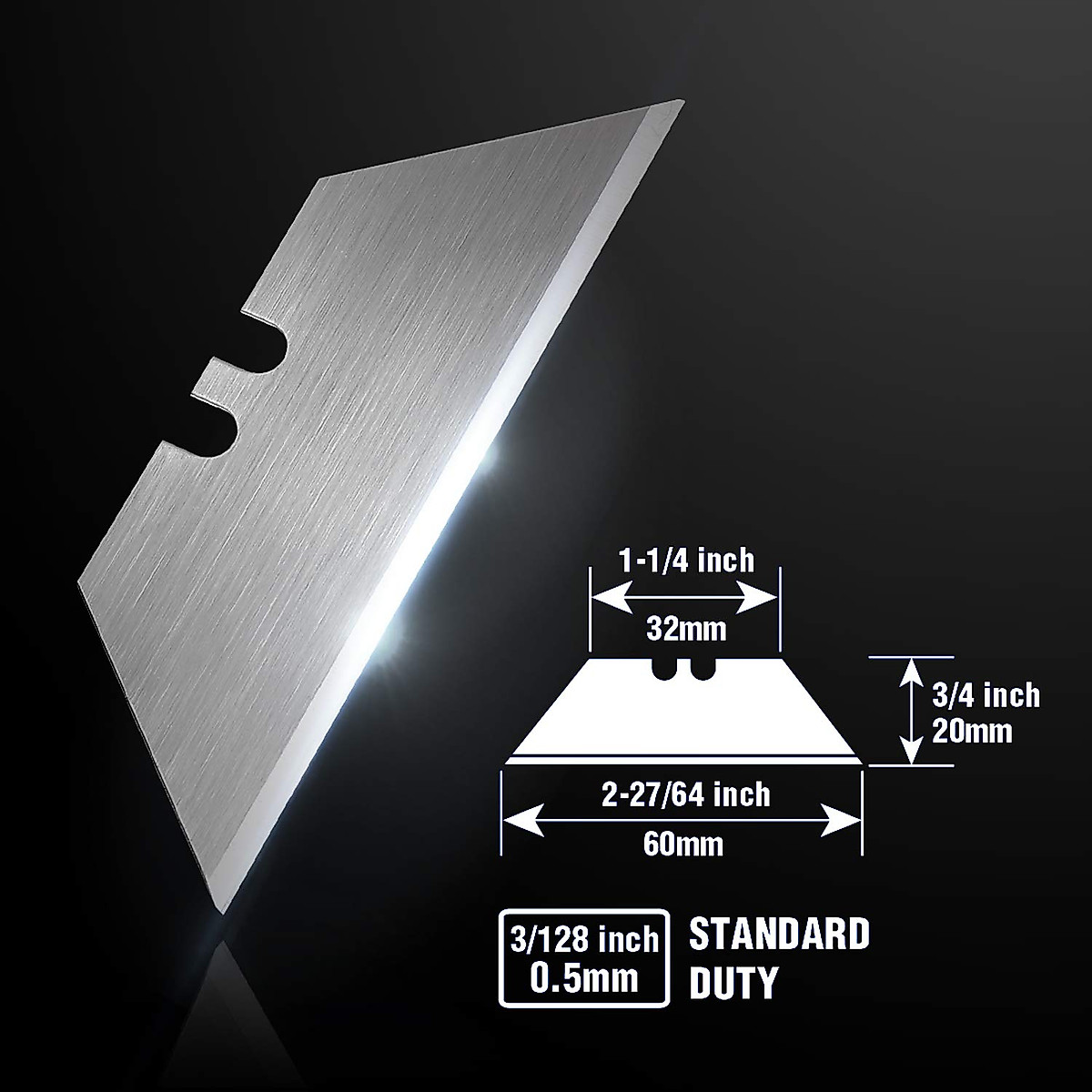 WORKPRO Utility Knife Blades, SK5 Steel, 100-pack with Dispenser and Retractable Utility Knife and Self-retracting Safety Box Cutter 2-in-1 with 2 Extra Blades Included