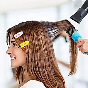 Messen 24 Pieces No Bend Hair Clips Seamless Side Bangs Fix Fringe Curl Pin Barrette No Crease Hair Clip for Makeup Washing Face Accessories Women Girls (Pink,White,Yellow,Blue,Black,Rose Red)