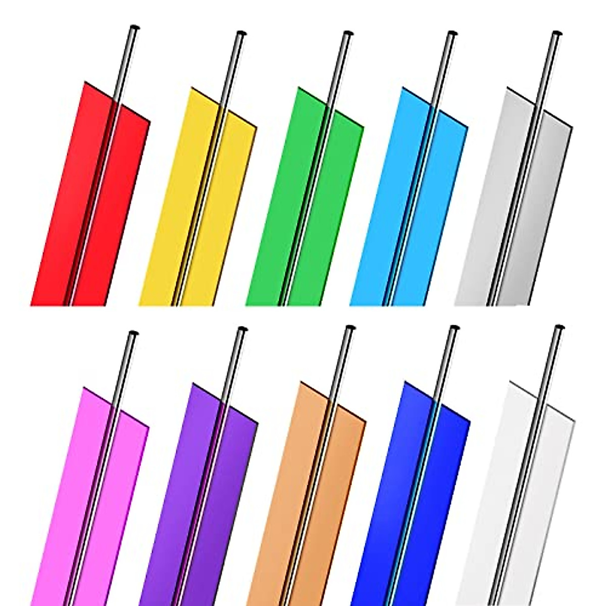 1000 Pcs Metallic Twist Ties 10 Colors Twist Tie 4" Bread Ties Twist Ties for Bags Foil Twist Ties Bag Ties Colorful Twist Ties for Party Gift Wrapping Bags Cellophane Treat Bags Bread Candy Bags