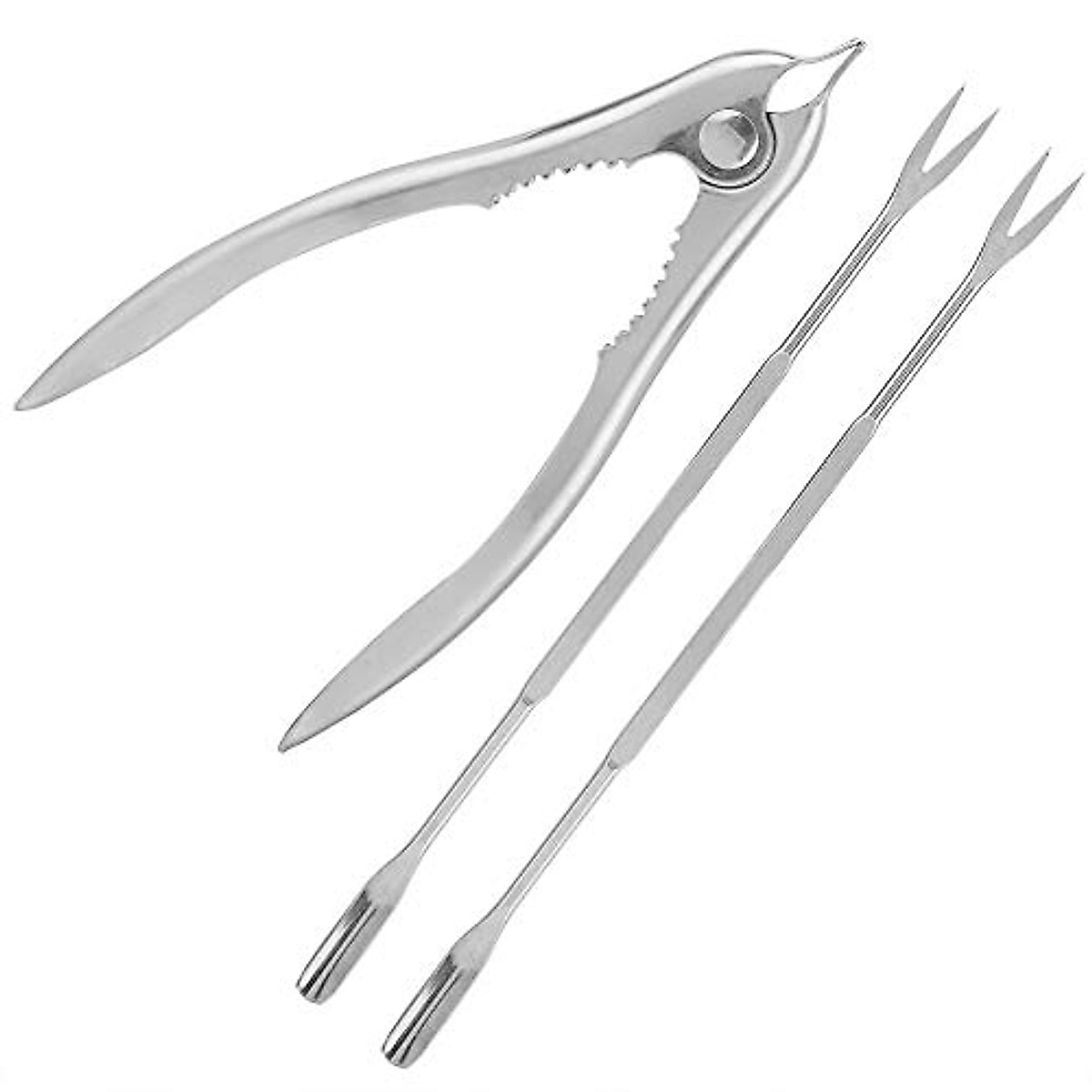 Lobster Shell Cracker Set Stainless Steel Lobster Crab Cracker Shell Claw Seafood Forks Nuts Opener Kitchen Gadgets
