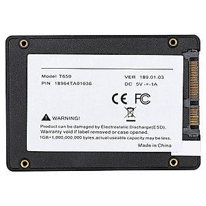 Qinlorgo Solid State Hard Disk, Solid State Drive Firm Sturdy Professional for Laptop Desktop Computer(#2)