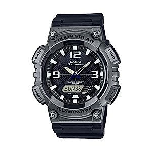 Casio Men's AQ-S810W-1A4VCF Tough Solar Analog Display Quartz Black Watch