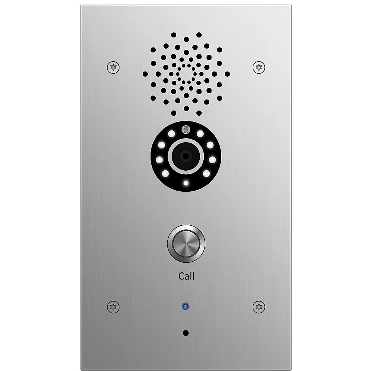 TOA N-SP80VS1 Outdoor/Indoor SIP Video Door Station, 3MP Camera Resolution, Built-in AEC (Acoustic Echo Canceller) Enables Intelligible Full-Duplex Communication, ONVIF Compatible