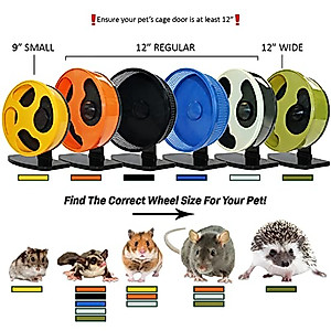 Silent Runner Wheel - 9" Regular - Exercise Wheel (Yellow)