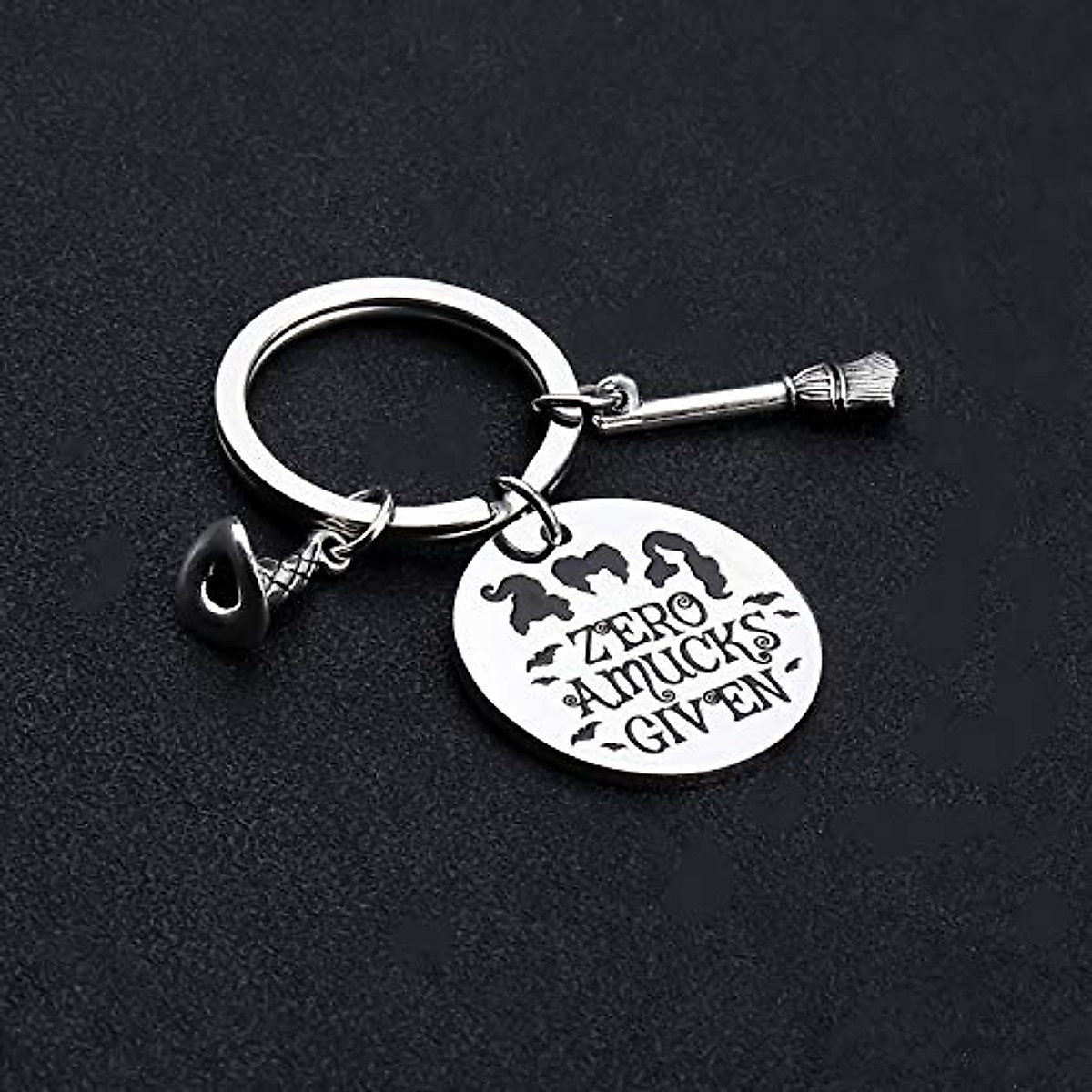 ENSIANTH Pocus Inspired Gift Zero Amucks Given Sanderson Sisters Gift Witch Jewelry (Zero Amucks Given)