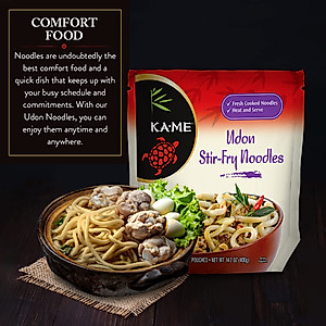 Ka-Me Udon Stir Fry Noodles - 14.2 Oz (Pack of 6)