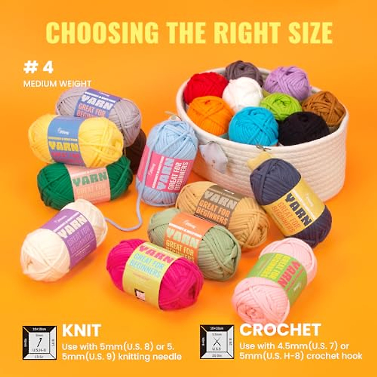 Pllieay 2x50g Packs Violet and Piggy Pink Yarn for Crocheting and Knitting - Worsted Medium #4 Cotton-Nylon Blend With Easy-to-See Stitches for Beginners