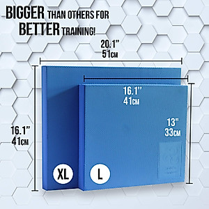 XL Foam Balance Pad | FREE Stretching Strap & BONUS eBook | Extra Large Balance Pads for Physical Therapy Rehab & Ankle Recovery, Lower Back/Knee Pain | X Large Wobble Board Cushion for Strength