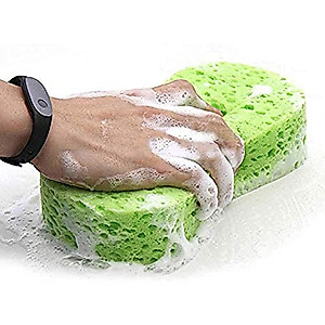 Car Wash Sponges,Large Cleaning Sponges Pad,5Pcs Size 23x11x4.5CM,Mix Colors Cleaning Washing Sponges for Kitchen with Vacuum Compressed Packing