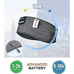 Earmuffs For Sleeping with Thin HD Stereo Speakers, for Workout, Insomnia, Travel, Yoga, Sport