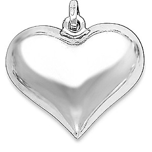 IceCarats 925 Sterling Silver Heart Love Necklace Charm Pendant 25mm x 24mm Only