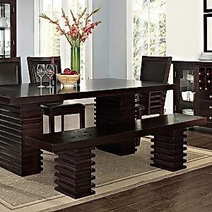 Steve Silver Company Briana Bench, 72" W x 15" D x 18" H, Brown