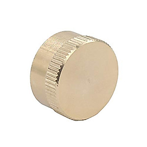 XtremeAmazing 12 Pack Universal Solid Brass Refill 1 LB Propane Bottle Gas Tank Cylinder Sealed Protect Cap for Outdoor Camping