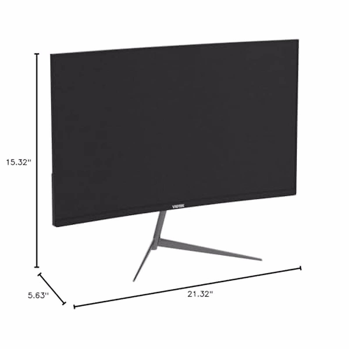 Viotek NBV24CB2 24-Inch Curved Monitor, 75 Hz Full-HD Frameless Monitor for Home, Office & Gaming | VGA, HDMI, 3.5mm | Adaptive Sync w/Superior Dead Pixel Policy + 3Yr Performance Promise