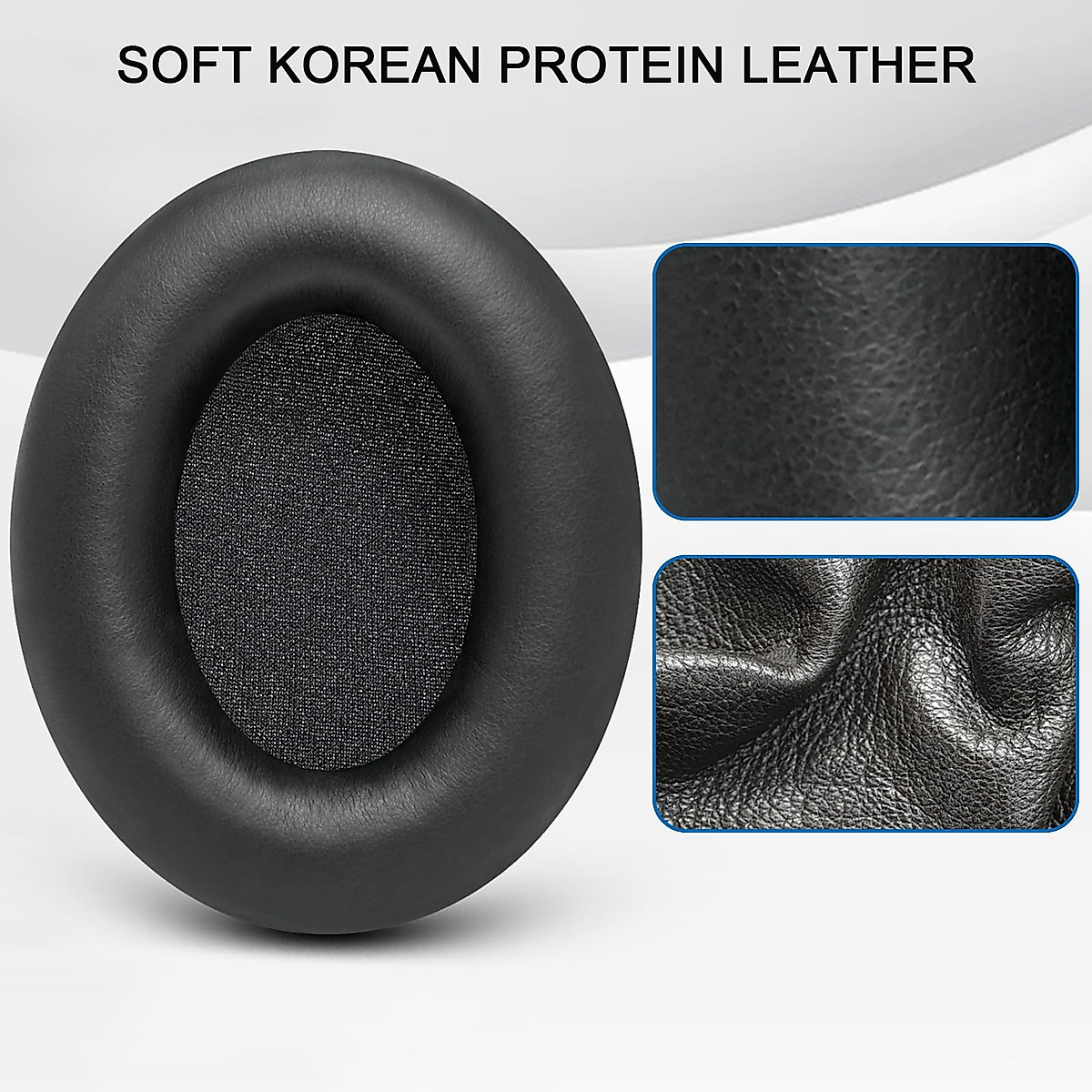 GVOEARS Replacement Ear Pads Cushions for HyperX Cloud 1/I/2/II/3/III/Pro/Core/Alpha/Alpha S/Flight/Stinger/Mix/CloudX/CloudX Chat Headphones, Earpads with Premium Leather and Softer Memory Foam