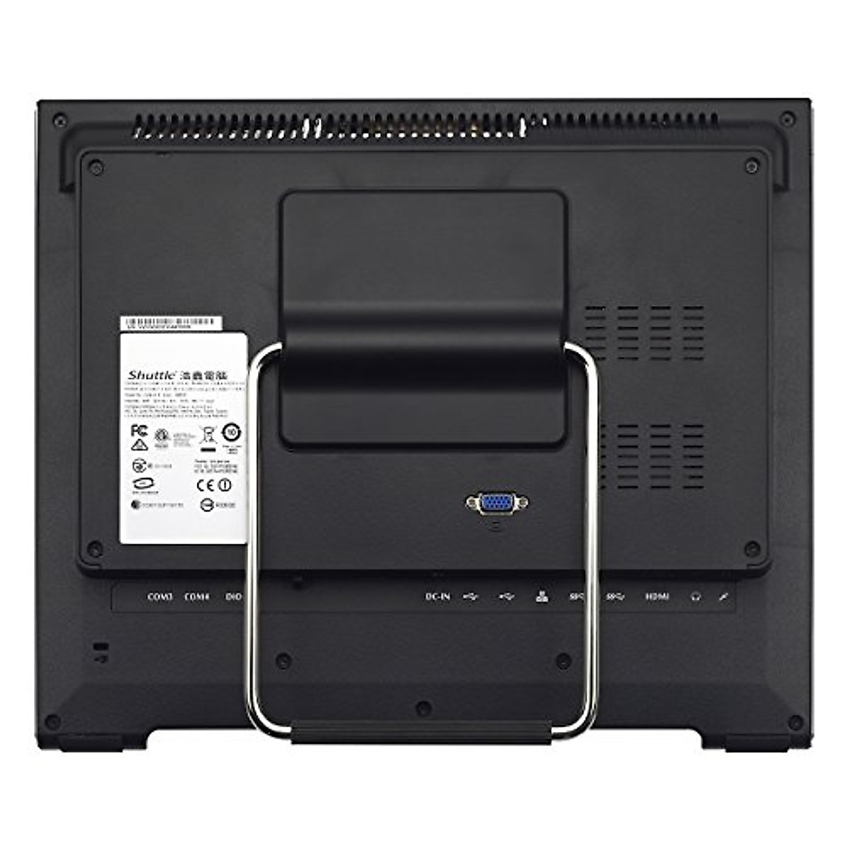 Shuttle XPC AIO X50V6 BLACK Intel Celeron 3865U Kabylake All-In-One Barebone PC, Fanless, IP54 Certified, VESA compatible