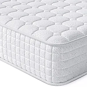 Vesgantti 8 Inch Multilayer Hybrid Full Mattress - Multiple Sizes & Styles Available, Ergonomic Design with Breathable Foam and Pocket Spring/Medium Firm Feel