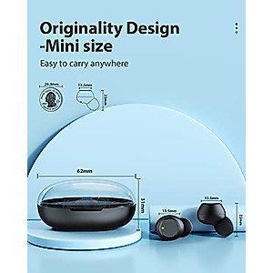 KOVON Wireless Earbuds Upgraded 5.3 Headphones with LED Power Display Charging Case IPX7 Waterproof Ear Buds in-Ear Earphones with Microphones for Android Gaming PC Computer Laptop TV Sport Music