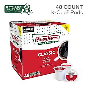 Krispy Kreme Doughnuts Classic, Keurig Single Serve K-Cup Pods, Medium Roast Coffee 48 Count