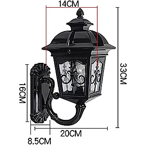 TAMSOI Modern Exterior Wall Mounted Light Matte Black Housing Sconce Aluminum Outdoor Waterproof Wall Lamp with Clear Shade Porch Light Fixtures for Garage Doorway Entryways Lighting
