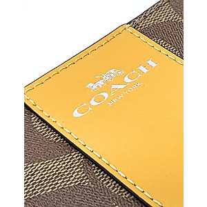 Coach Women's Corner Zip Wristlet In Signature Canvas (Khaki - Honeycomb)