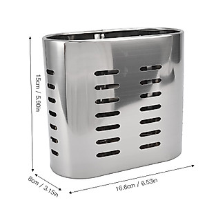 Fdit Household Wall Mount Utensil Drying Racks,Cooking Utensil Holder Flatware Hanging Organizer Drying Racks with Hollow Design for Spoons Knives Forks Chopsticks