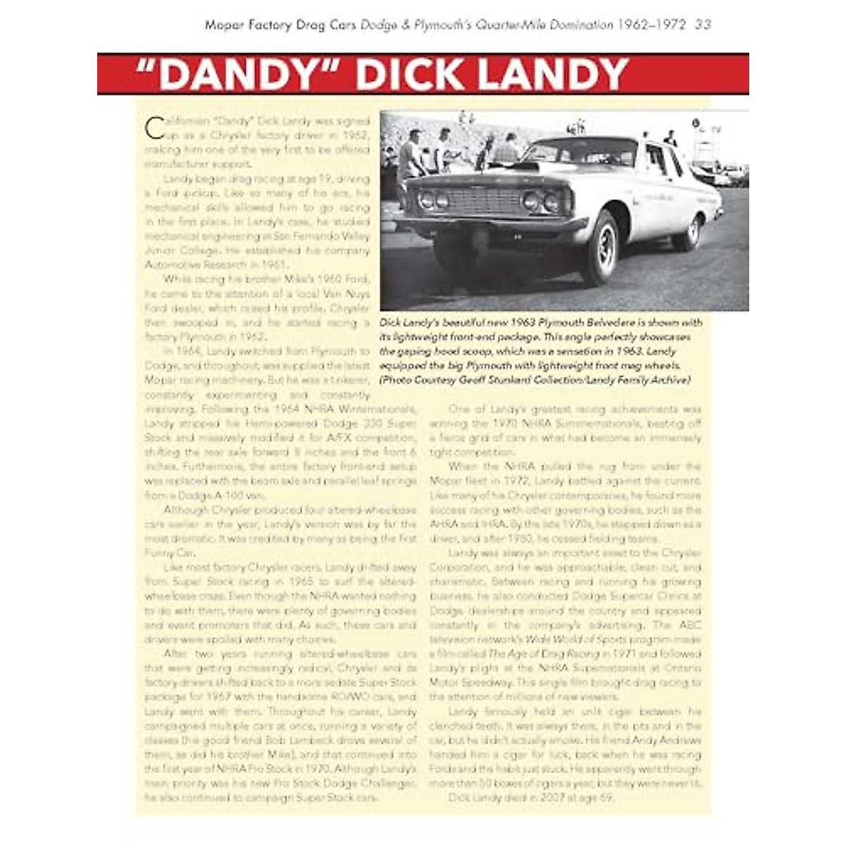 Mopar Factory Drag Cars: Dodge & Plymouth's Quarter-Mile Domination 1962-1972