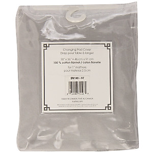 Kushies Baby Ben & Noa Change Pad Sheet Flannel, Grey Solid